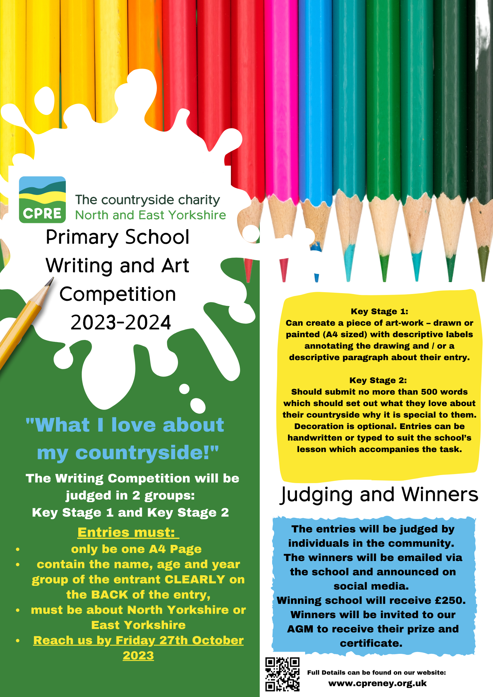 School writing competition 2023-2024 - North and East Yorkshire